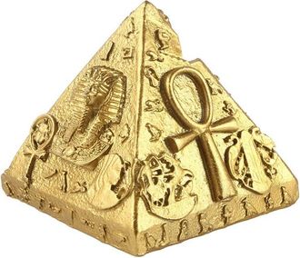 Garneck 1stück Pyramid Deko Figur Einzigartiges Resin Modell Goldene Pyramide Für Home Office Dekoration Kreatives Für Geschichtsfreunde Robustes Und Elegante