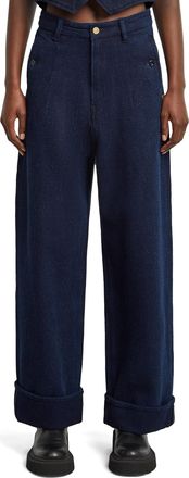 G-Star G-Star RAW Womens Roos High Loose Jeans, Blau (Rinsed D24134-C456-082), 31W x 30L