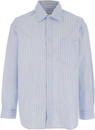 Dunst Homme, Chemises, Bleu, Taille: M Chemise Oversize Ray&eacute;e