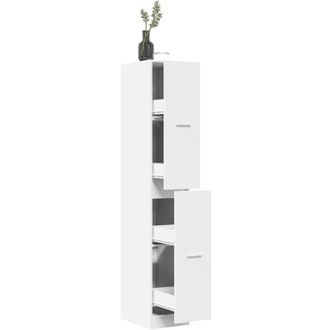 vidaXL Armoire dapothicaire blanc 30x41x174,5 cm bois ding&eacute;nierie Vidaxl
