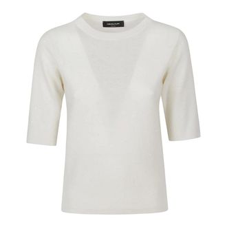 Fabiana Filippi Femme, Pulls, Blanc, Taille: 36 FR Pull en Laine M&eacute;lang&eacute;e