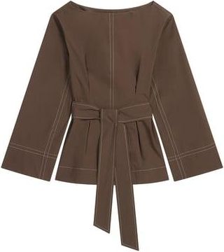 Topshop Top cintr&eacute;e avec ceinture