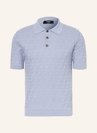 Fendi Strick-Poloshirt blau