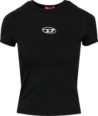 Diesel Femme, Tops, Noir, Taille: 40 FR T-Shirt Coupe Slim