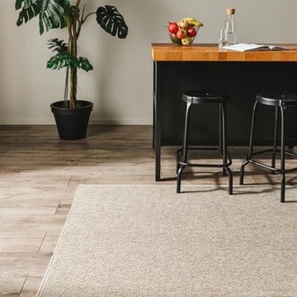 benuta Basic Tapis Extérieur & Intérieur Iowa - Taupe 80x150 cm - Look Jute Boho - Résistant UV - pour Balcon, terrasse, Jardin, Cuisine, Salon - Durable, Ro