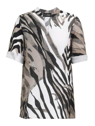 Doris Streich Long-Bluse 3/4-Arm Doris Streich beige