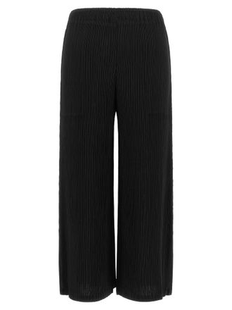 Issey Miyake Hatching Bottoms Trousers - Black