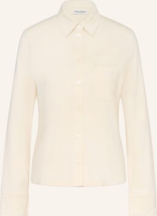 Marc O'Polo Marc Opolo Hemdbluse Aus Jersey weiss