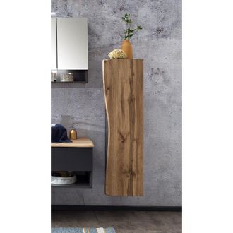 Casa home24 Midischrank Stubach I 30 x 130 x 35cm Braun/Grau/Graphit