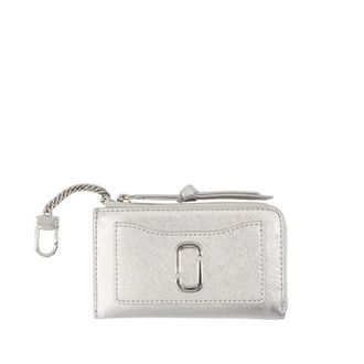 Marc Jacobs Portemonnaie - The Top Zip Wallet - Leather - Silver - Gr. unisize - in Silber - f&uuml;r Damen