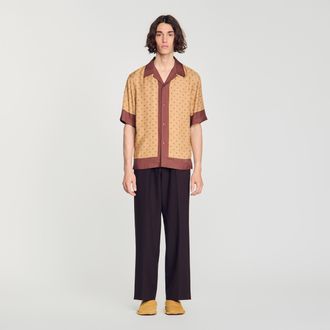 Sandro Chemise motif micro cross