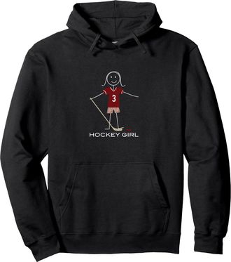 Whyitsme Design Lustiges Eishockey-M&auml;dchen-Hockey f&uuml;r Damen Pullover Hoodie
