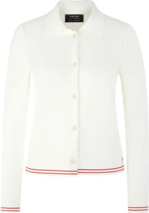 Marc Cain Feinstrick-Cardigan Gestrickt in Deutschland - - Knitwear - Damen - Wei&szlig; - L