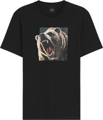 HUGO BOSS T-Shirt f&uuml;r Herren, Baumwolle (Schwarz)