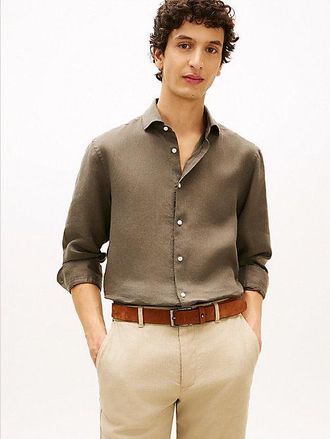 Tommy Hilfiger Chemise slim Smart Casual en pur lin