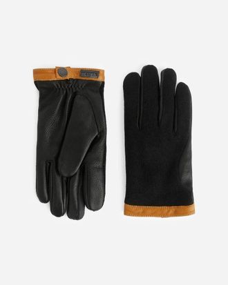 Arket Handschuhe Aus Hirschleder Von Hestra -Schwarz