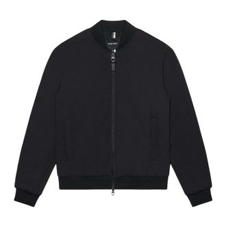 Antony Morato Homme, Vestes, Noir, Taille: 2XL Bomber Coupe Standard avec &Eacute;cusson en Silicone