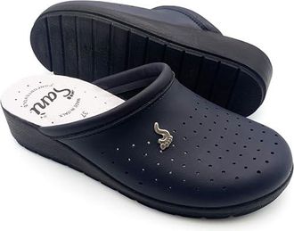 Sani Chaussons sanitaires anatomiques pour femmes, chaussons en cuir véritable, chaussures orthopédiques, chaussures antidérapantes fabriquées en Italie, b