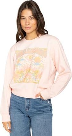 Billabong Femme All Love Sweatshirt, Feelin Peachy, XL EU
