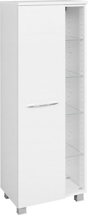 Held Möbel Portofino Midischrank, Holzwerkstoff, Weiß, 35 x 45 x 122 cm