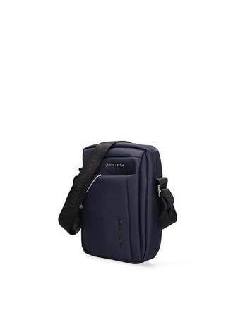 Pierre Cardin Sac à bandoulière pour homme Cuir végétalien Produit végétalien 18x25x6 cm 2011-ALAN09, bleu, Taille unique