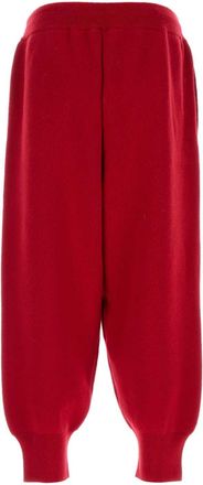 Ami Merino Wool Joggers - Red