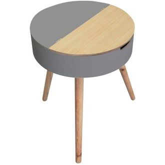 The Home Deco Factory The Home Deco Factory - Table dappoint coffre Scandinave - Diam. 45 cm