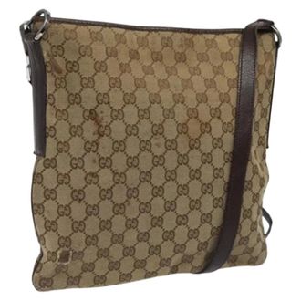 Gucci Pre-owned Toile sacs-gucci - Femme - Pre-owned - Beige - Taille: ONE Size