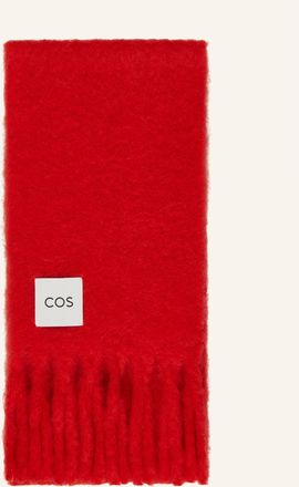 COS Cos Mohair-Schal rot