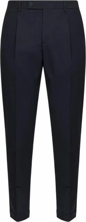 D4.0 Homme, Pantalons, Bleu, Taille: XL Pleated Pantalons