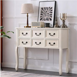 Generic Konsolentisch mit Stauraum, Sofatisch mit Schubladen, rustikaler Eingangstisch, Tisch hinter der Couch, Foyertisch, Akzenttisch for Flur/Wohnzimmer (g