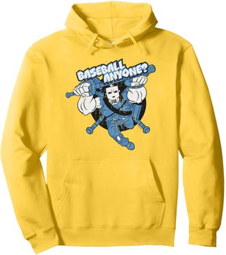 Teenage Mutant Ninja Turtles TMNT Turtle Power Casey Jones Baseball-Ninja-Pose, klassisches Fernsehger&auml;t Pullover Hoodie
