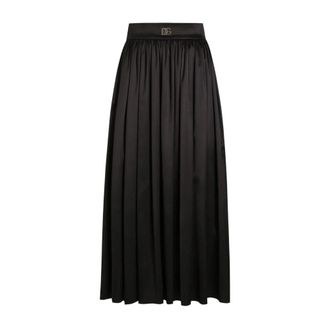 Dolce & Gabbana Schwarzer Denimrock mit Distressed-Details - - Skirts - Damen - Schwarzk - S