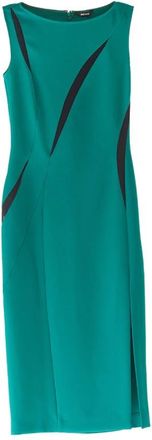 Just Cavalli Femme, Robes, Vert, Taille: 42 FR Tubino Smanicato Graffio