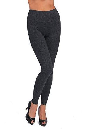 FUTURO FASHION Legging Long pour Femme - Taille Haute - Coton Doux - Grandes Tailles