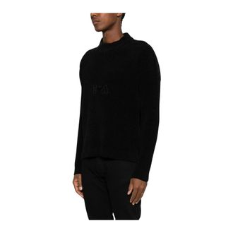 Emporio Armani Pull Col Rond &agrave; Logo - Homme - Pulls - Noir - Taille: M