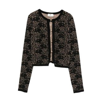 Elisabetta Franchi Maglia Tricot - - Knitwear - Damen - Schwarzk - L