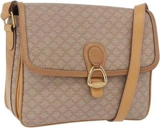 Celine Pre-owned Sac bandouli&egrave;re Macadam - Femme - Pre-owned - Beige - Taille: ONE Size