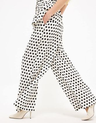 NA-KD Pantalon imprim&eacute; &agrave; pois sur lensemble-Multi