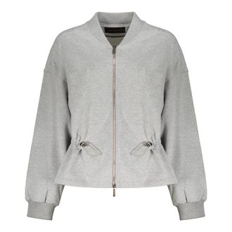 Moorer Leichter Rei&szlig;verschluss-Hoodie - - Sweatshirts & Hoodies - Damen - Grau - S