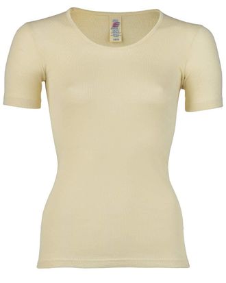 Engel Damen Kurzarm Unterhemd, Natur, 42/44