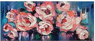 Homemania Wandbild, Blumen, Natur, für Wohnzimmer, Schlafzimmer, mehrfarbig, 70 x 3 x 100 cm, HM20KNV70 x 100 - 138, Polyester, Holz