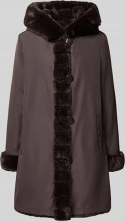 Petite M. Regular Fit Mantel mit Wendefunktion und Webpelz-Innenseite