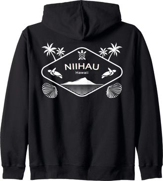 Cervera & Team Hawaii Niihau Hawaii Palmen Insel Meeresschildkr&ouml;te Souvenir Kapuzenjacke