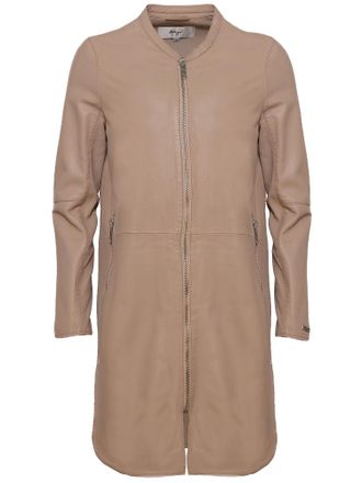 Maze Damen Ledermantel 4202040 Moonlight Beige S