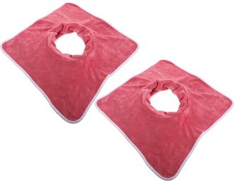 NUOBESTY 2 Stück Atmungsaktive Massagebettbezüge mit Gesichtsloch Mikrofasermaterial Massagezubehör für Spa Kosmetik und Fußbadesalons