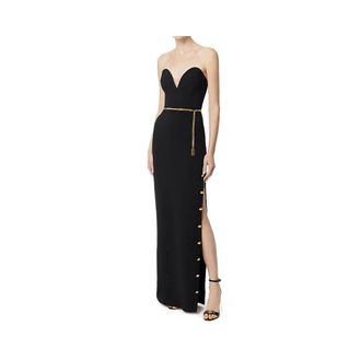 Elisabetta Franchi Ab62946E2110 Bustier Maxikleid - - Dresses - Damen - Schwarzk - M