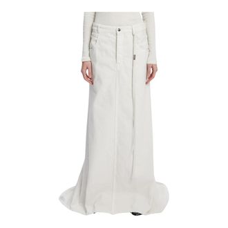 Ann Demeulemeester Komfortrock mit 5 Taschen - - Skirts - Damen - Wei&szlig; - XS