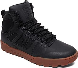 DC Dc Shoes Homme Pure High-Top WR Boot Chaussure Bateau, Black/Gum, 38.5 EU