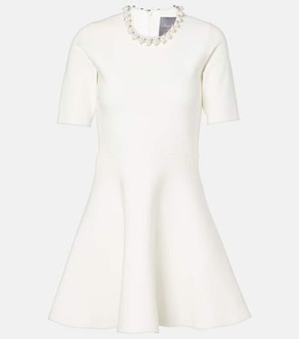 Monique Lhuillier Verziertes Minikleid aus Strick